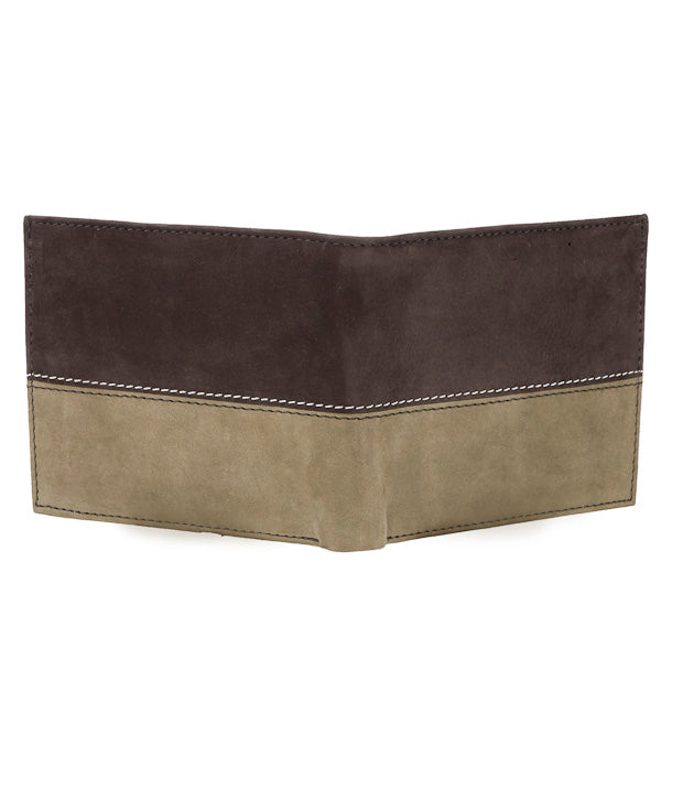 Dual Colour Nubuck Leather Mens Wallet – Walletsnbags
